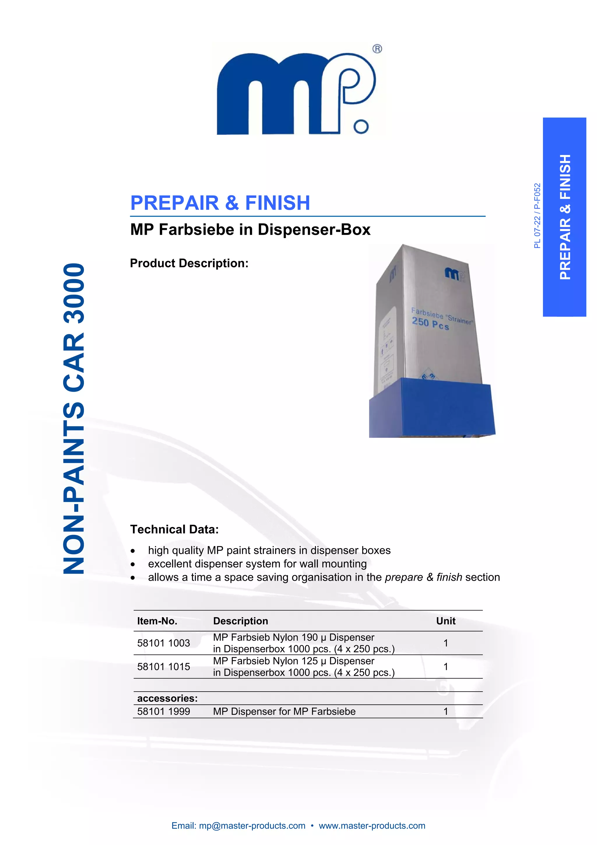 MP Paint strainer | PDF