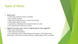 Paints & varnishes | PPT