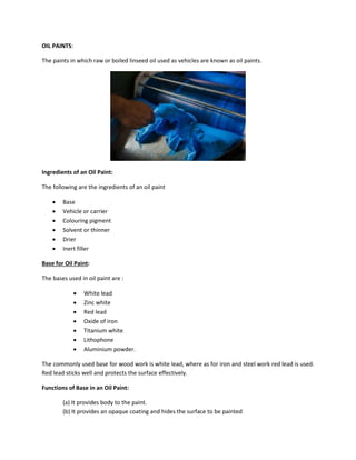 Paints & varnishes | PDF