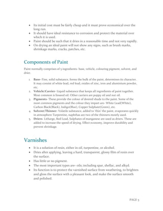 Paints, varnishes and distempers | PDF