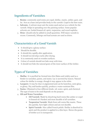 Paints, varnishes and distempers | PDF