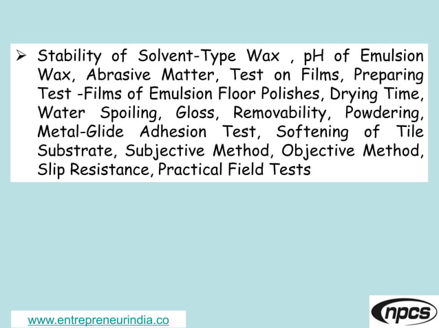 Paints, Varnishes and Resins Testing | PPTX