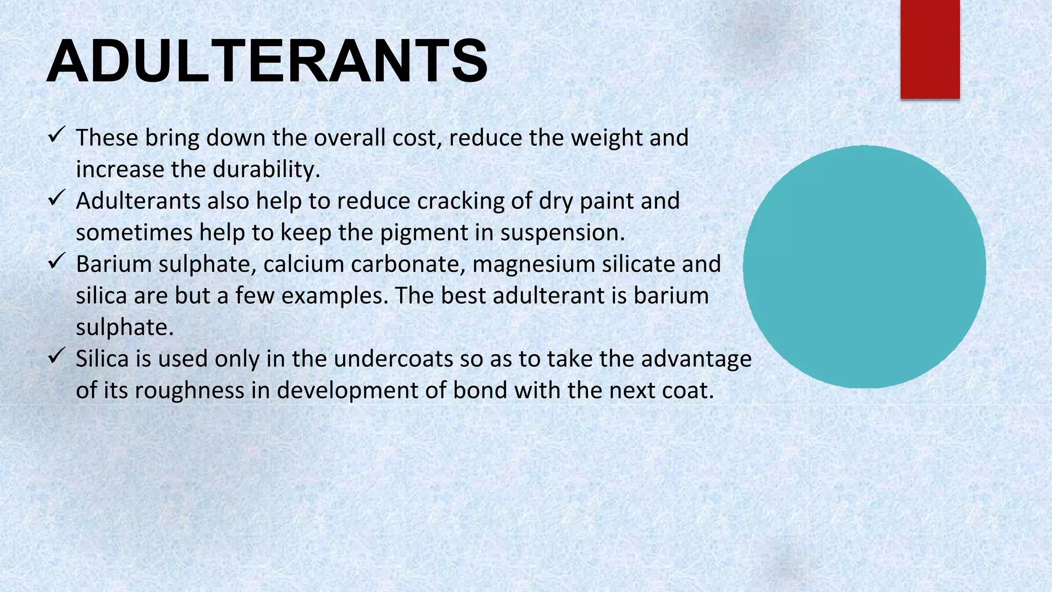 Paints, varnishes & distempers | PPTX