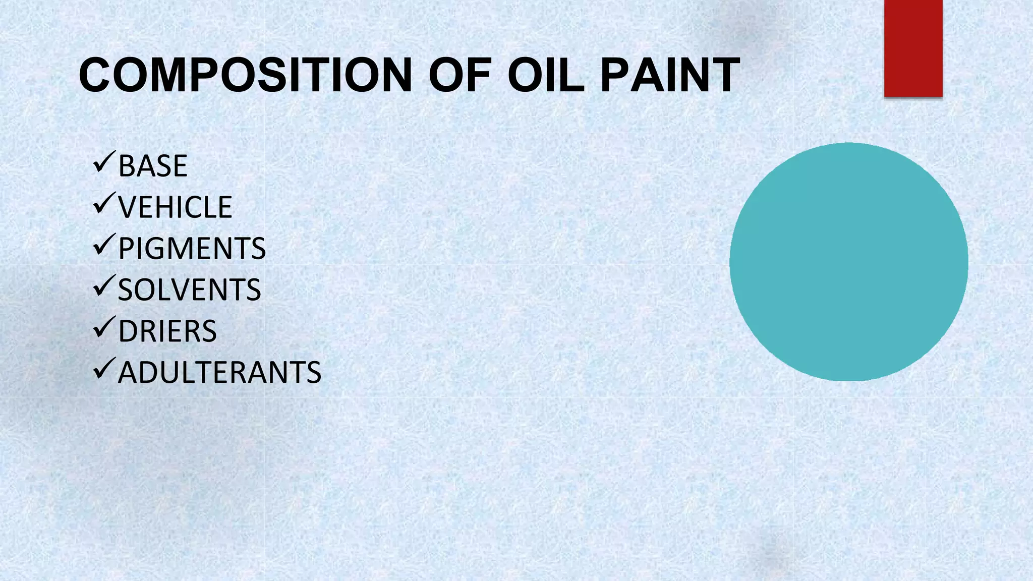 Paints, varnishes & distempers | PPTX