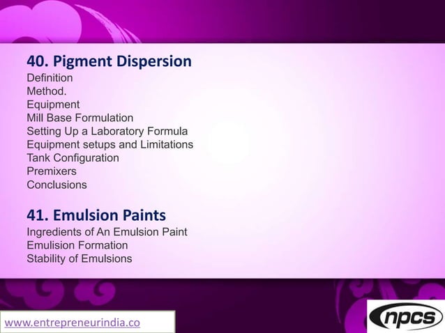 How to Manufacture Paints, Varnishes and Lacquers | PPTX | Painting ...