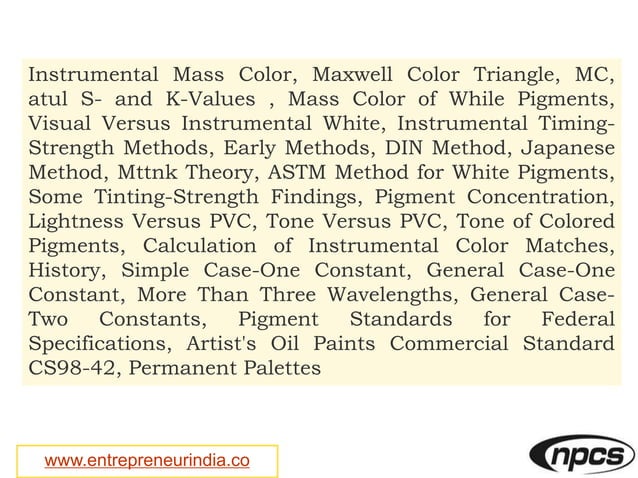 Paint Testing Methods | PPTX | Painting | Arts and Crafts