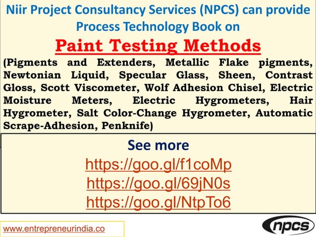 Paint Testing Methods | PPTX | Painting | Arts and Crafts