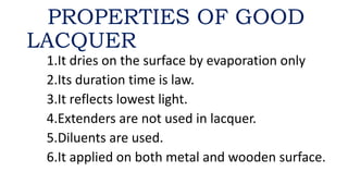 Paint,varnish and lacquer | PPTX