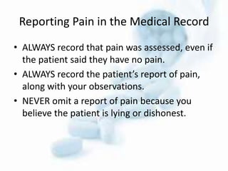 Diagnostics and Treatment of Pain | PPTX