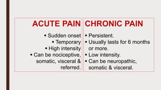 Pain Types & Physiology | PPTX
