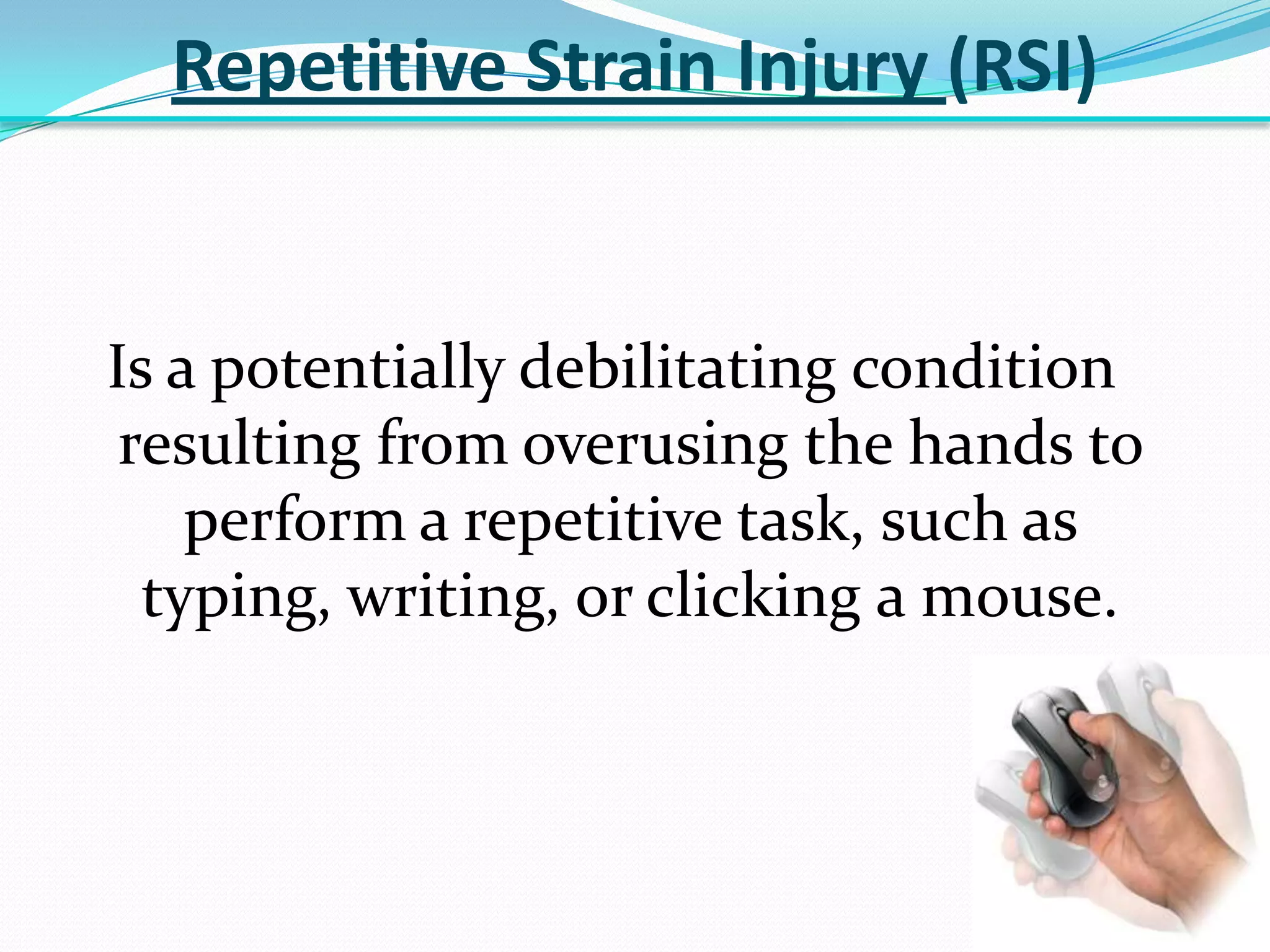Pain With No Gain Rsi | PPT