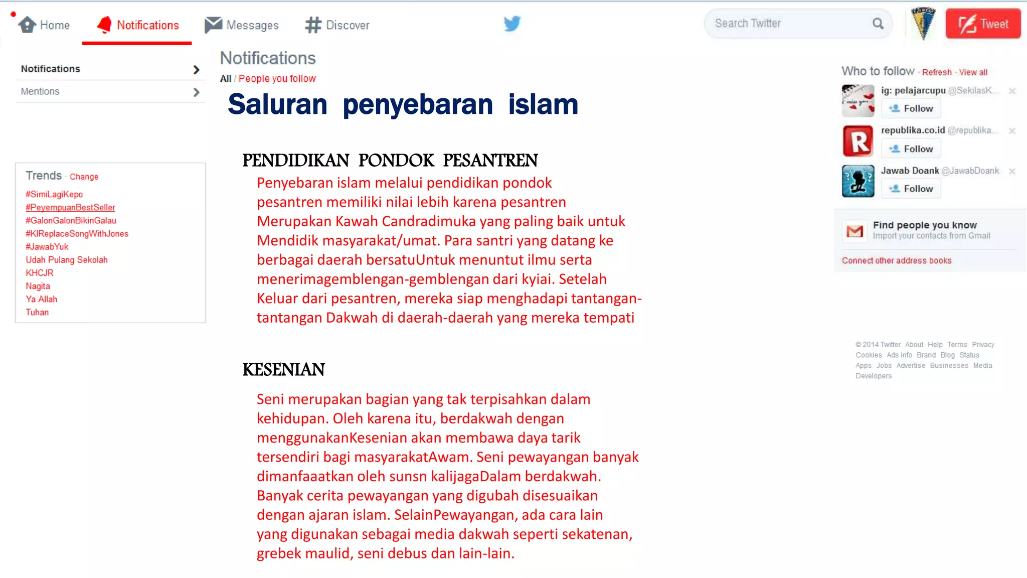 Perkembangan Islam di Indonesia | PPSX