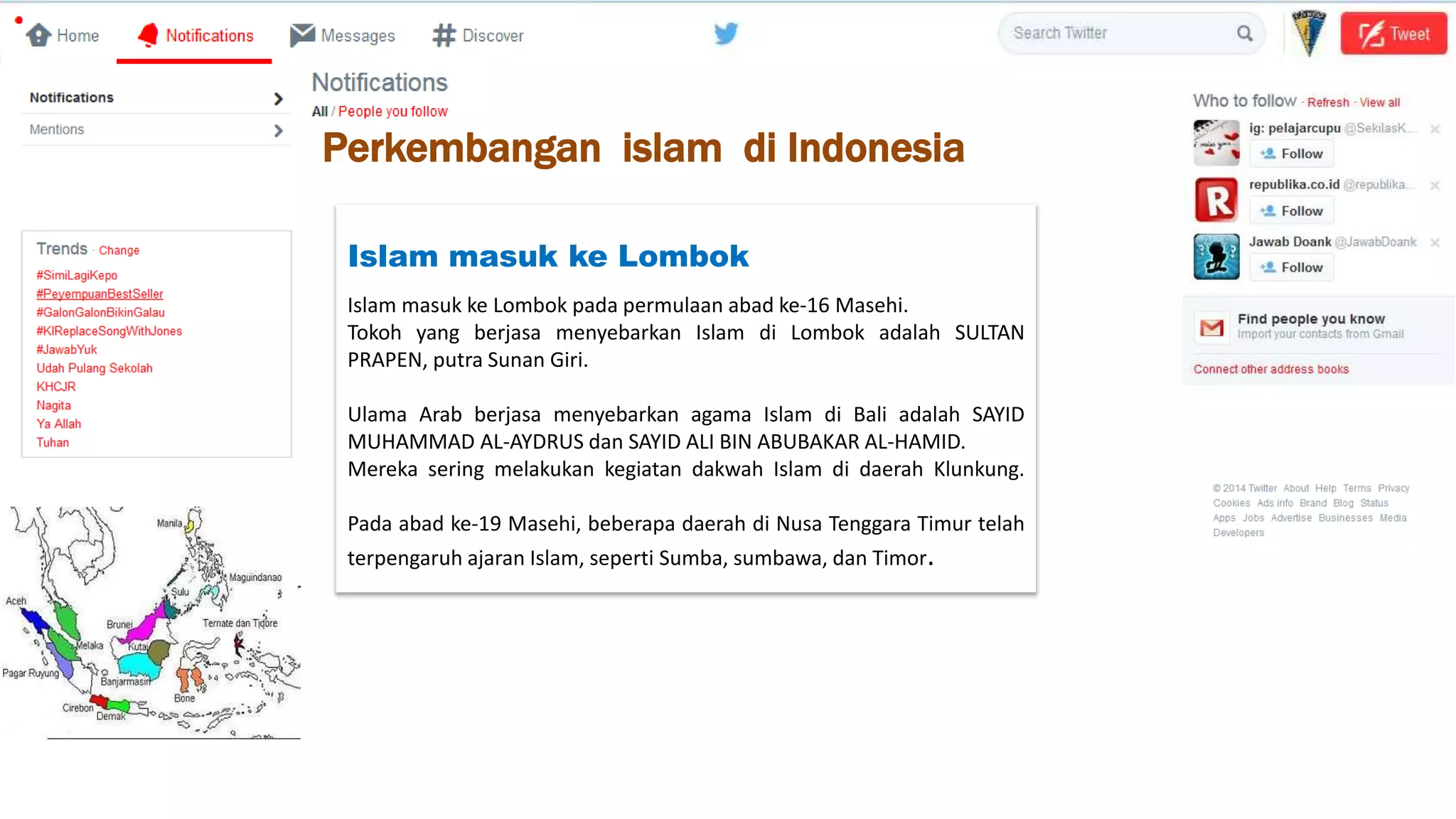 Perkembangan Islam di Indonesia | PPSX