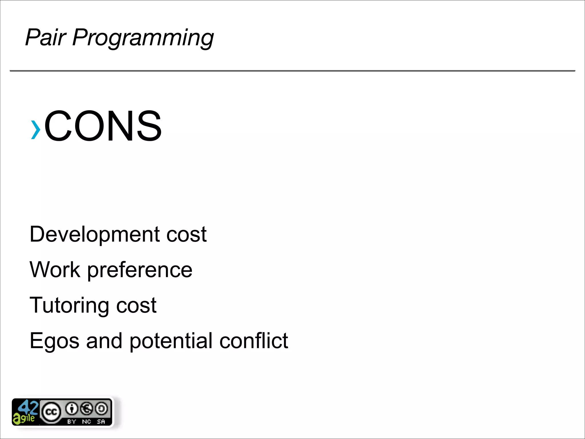 Pair programming and pair training | PPT