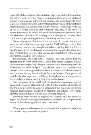 The Six-Month Internship Training Program for Medical Laboratory Science Education: An Initial ...