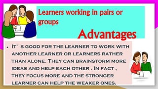Pair and Groupwork in the classroom | PPT