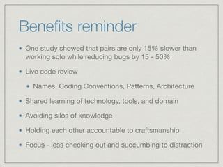 Pair programming anti patterns | PDF