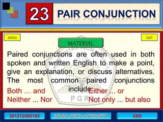 Pair conjunction | PPTX