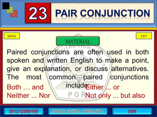 Pair conjunction | PPTX