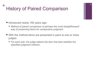 Paired Comparison Analysis | PPT