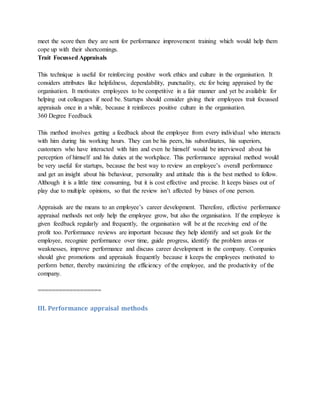 Paired comparison method of performance appraisal | DOCX