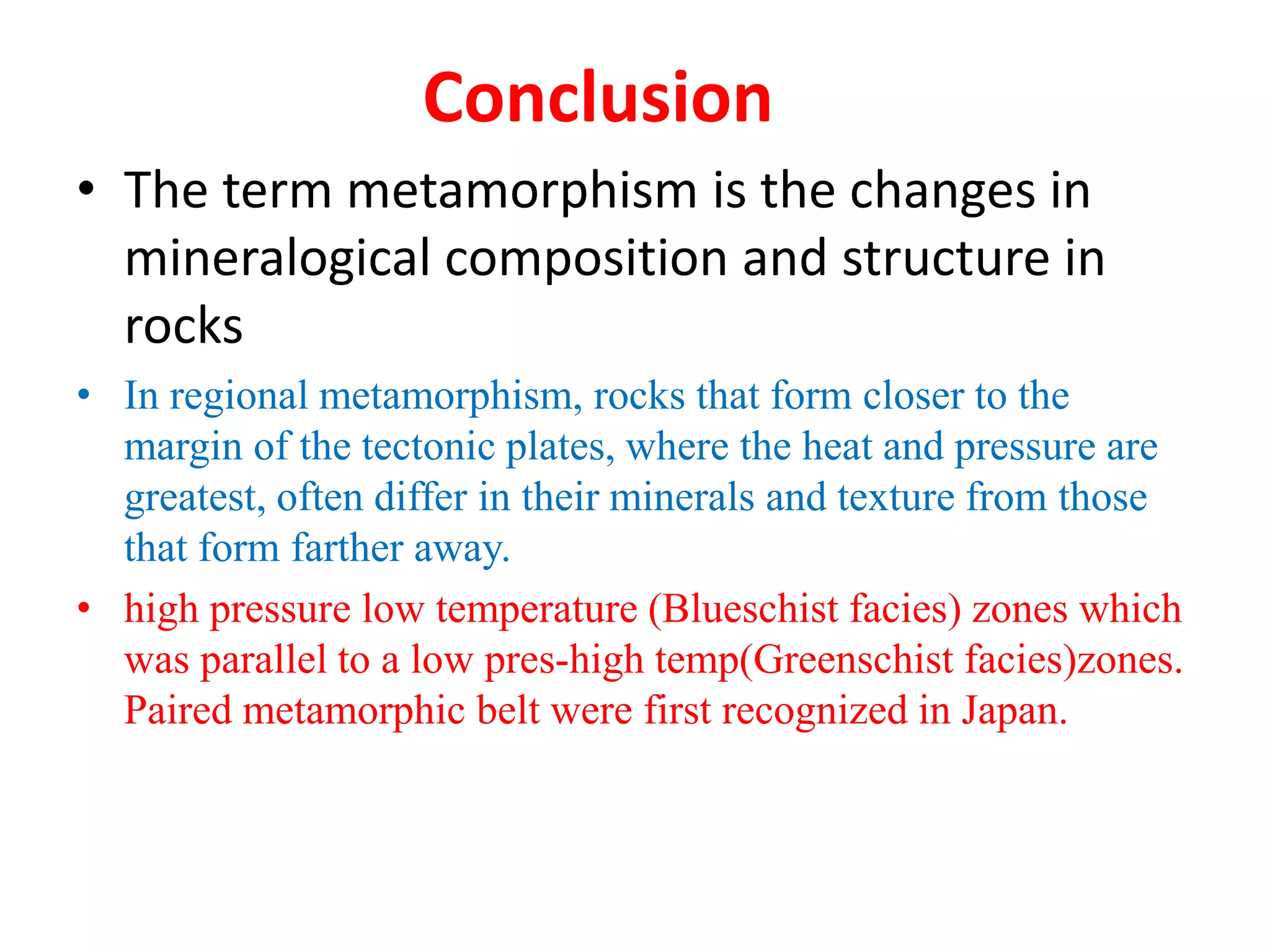 Paired metamorphic belts | PPTX