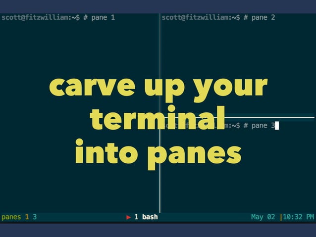 Pairing with tmux and vim for DevOps Days Austin 2015 | PPT