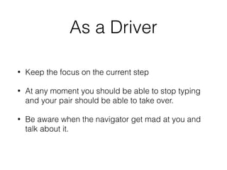 Introducción prática a Pair Programming | PPT