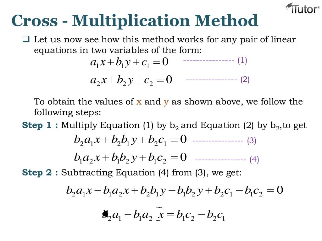 Pair Of Linear Equation In Two Variable Pair Of Linear Equation In Two Variable