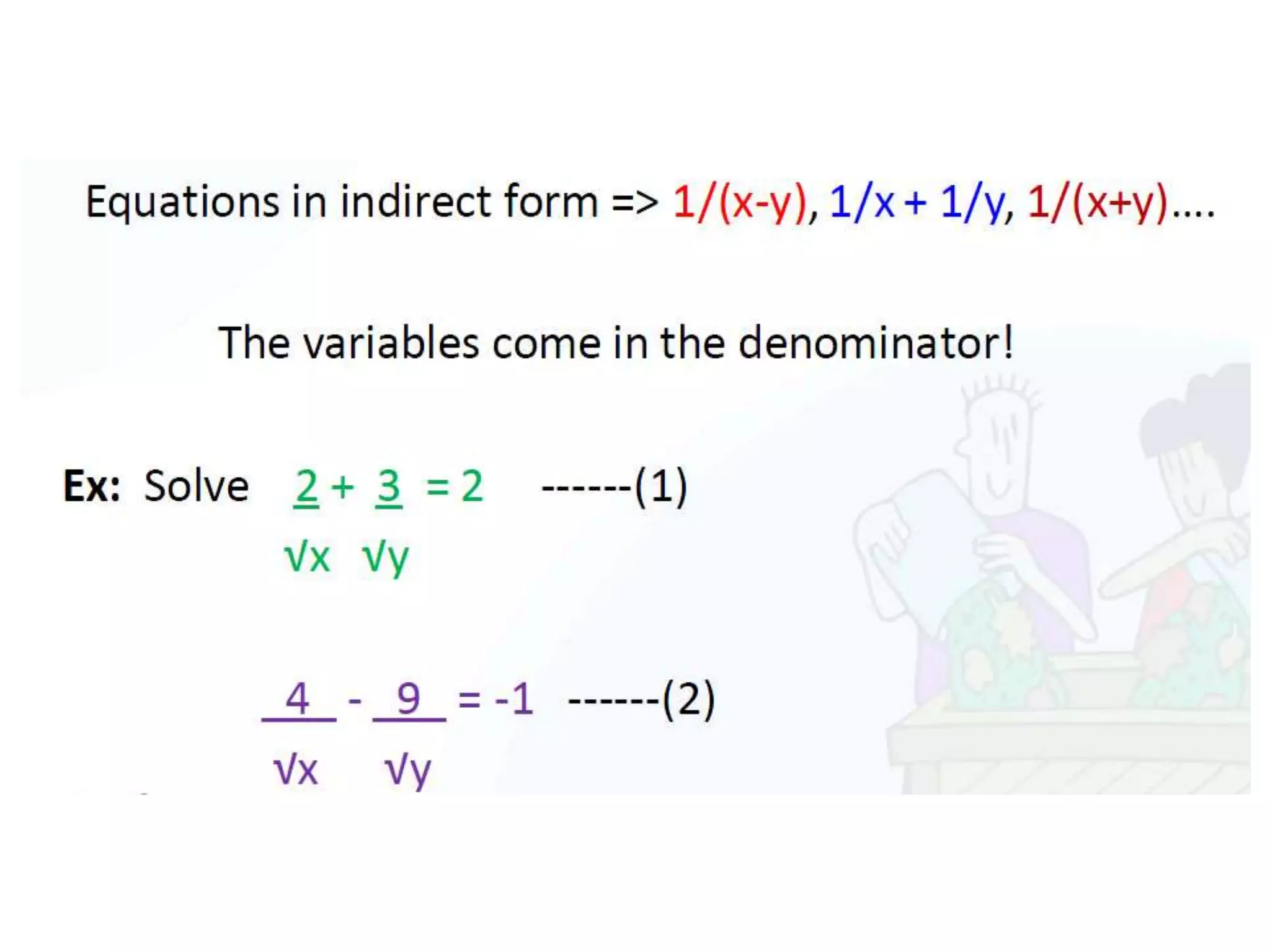 Pair Of Linear Equations In Two Variables For Classx Ppt