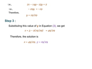 Pair of linear equations in two variables for classX | PPT