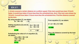 Pair of linear equations part 2 | PPTX