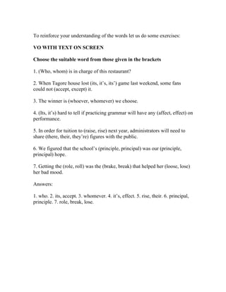 Pair of words1 x | PDF