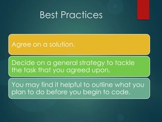 Pair programming in Agile methodology | PPTX
