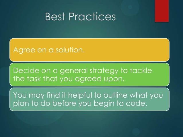 Pair programming in Agile methodology | PPTX | Web Development | Internet