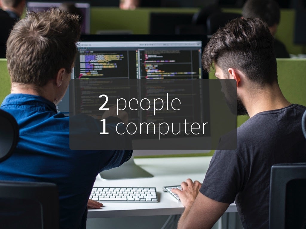 2 people 1 computer