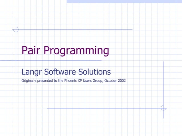 Pair Programming Talk | PPT