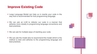 Pair Programming with a Large Language Model | PPT