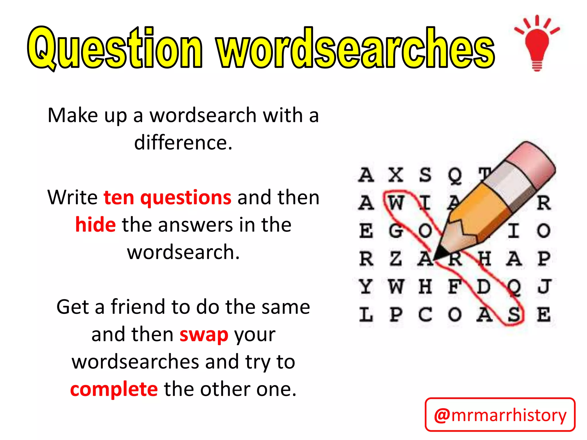 Revision ideas - Pairs and group work | PPTX