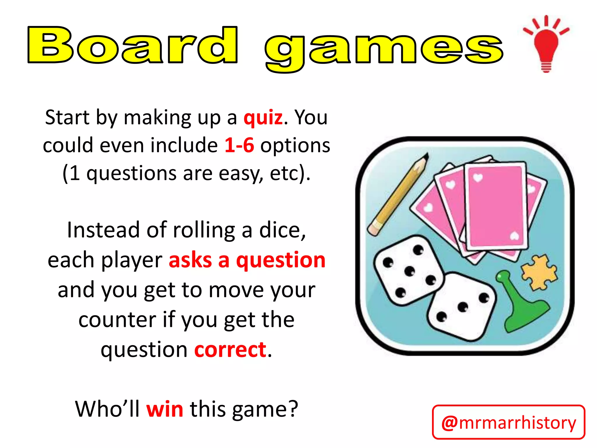 Revision ideas - Pairs and group work | PPTX