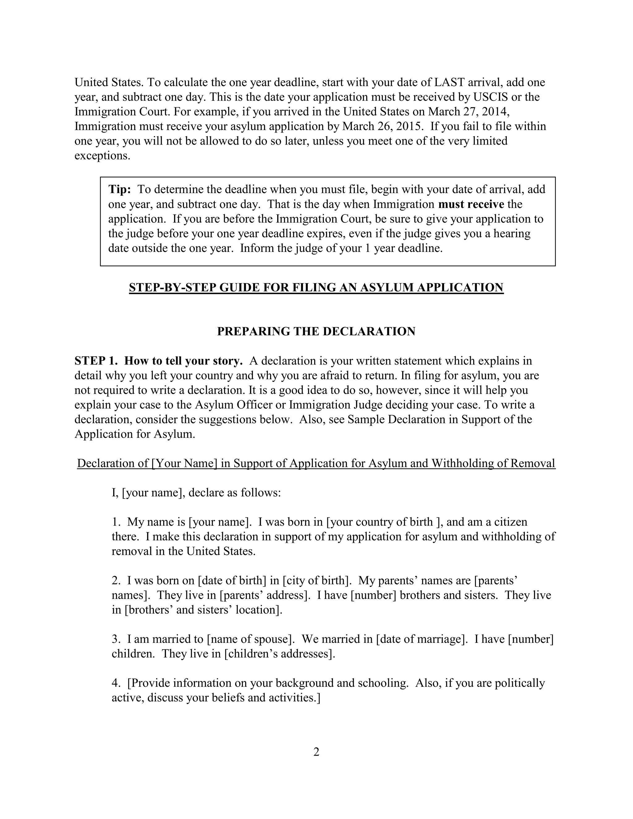 Pro Se Asylum Manual (ENG) | PDF