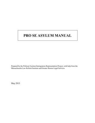 Pro Se Asylum Manual (ENG) | PDF