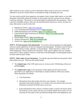 Pro Se Asylum Manual (ENG) | PDF