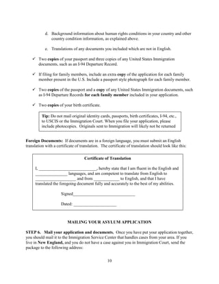 Pro Se Asylum Manual (ENG) | PDF