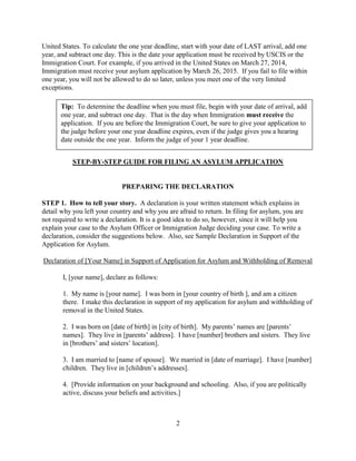 Pro Se Asylum Manual (ENG) | PDF