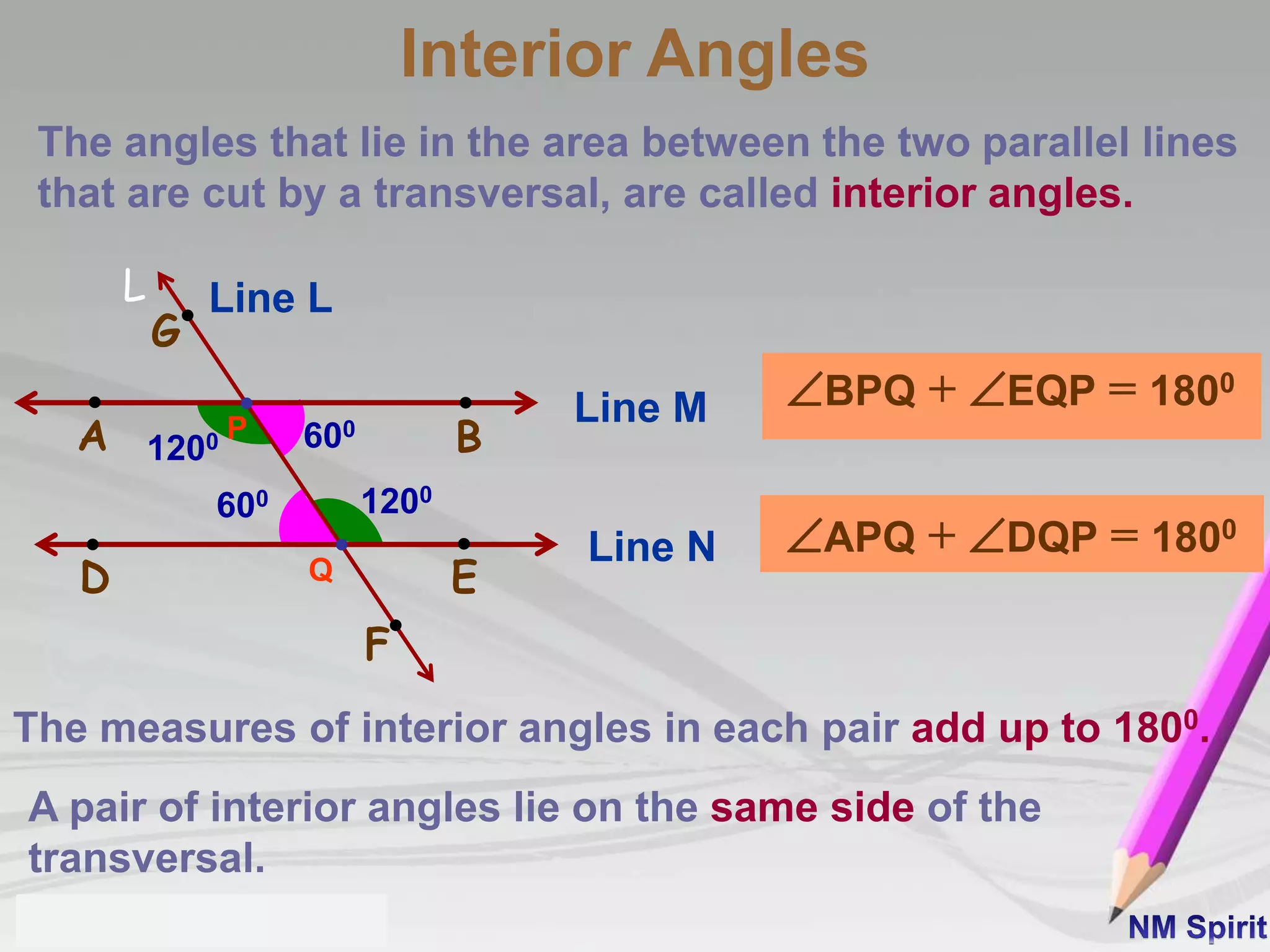 Pairs of Angles | PPTX
