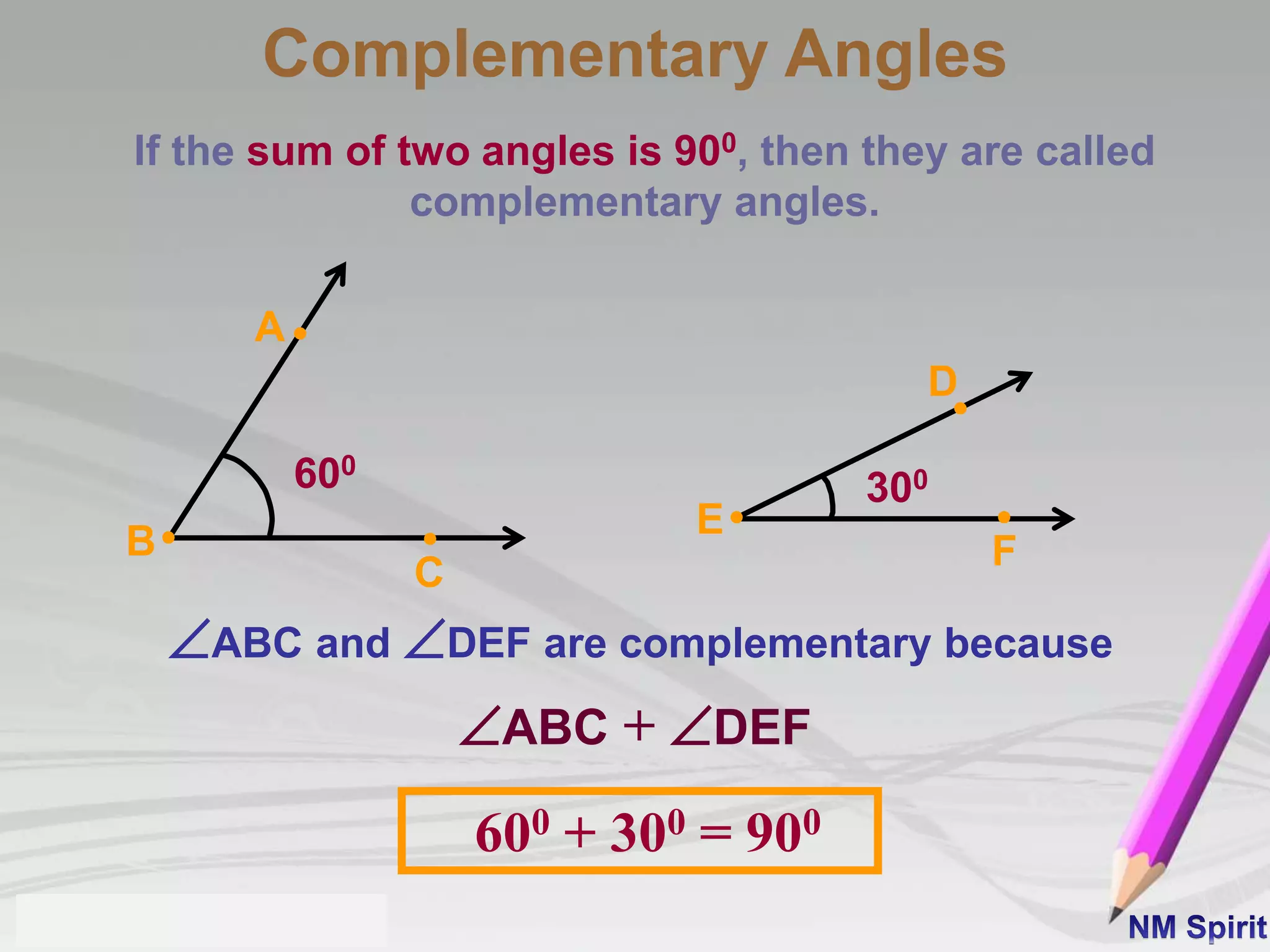 Pairs of Angles | PPTX