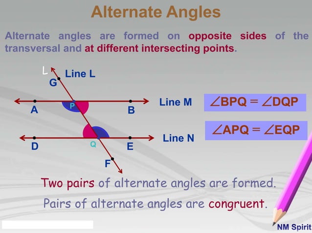 Pairs of Angles | PPTX