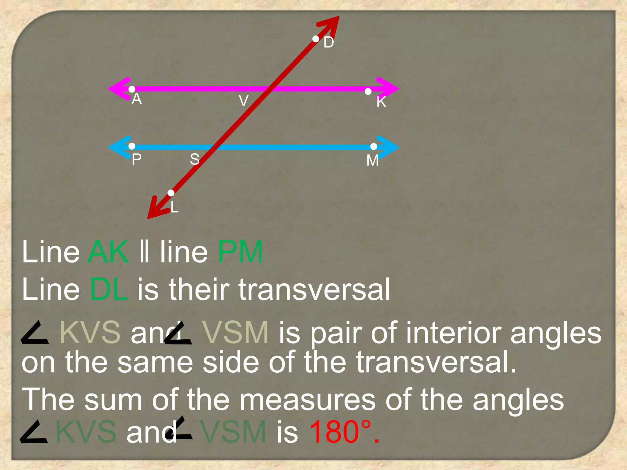Pairs of anglles & transversal | PPTX | Physics | Science