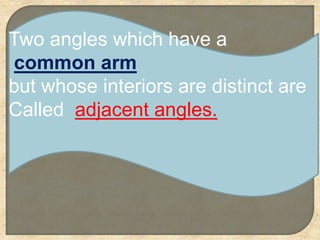Pairs of anglles & transversal | PPTX